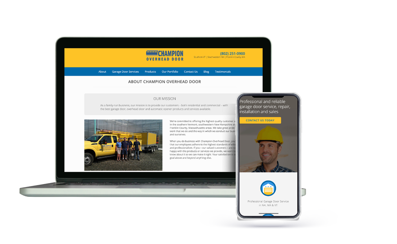 Champion Overhead Door Case Study | SEO and PPC | AirTank